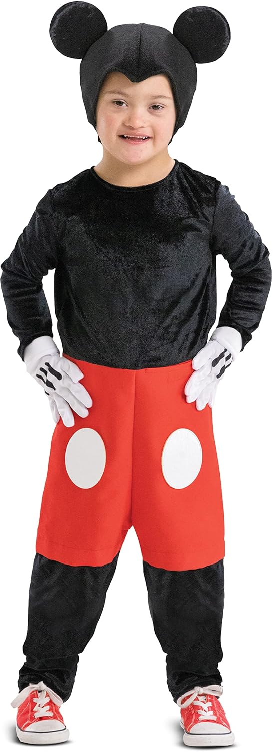 Amazon.com: Mickey Mouse Adaptive Costume, Official Disney Costume with ...
