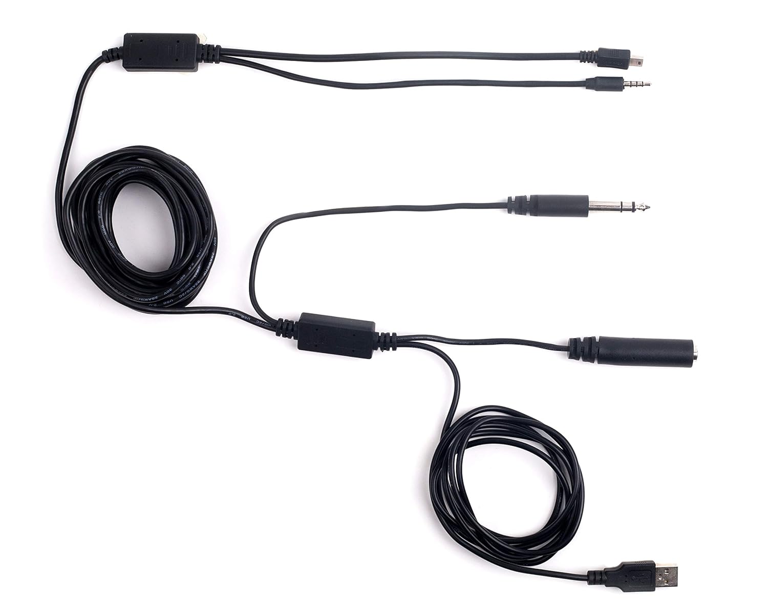 Amazon.com: V2 18FT ATC Radio Audio Recording Cable with Dual Output ...