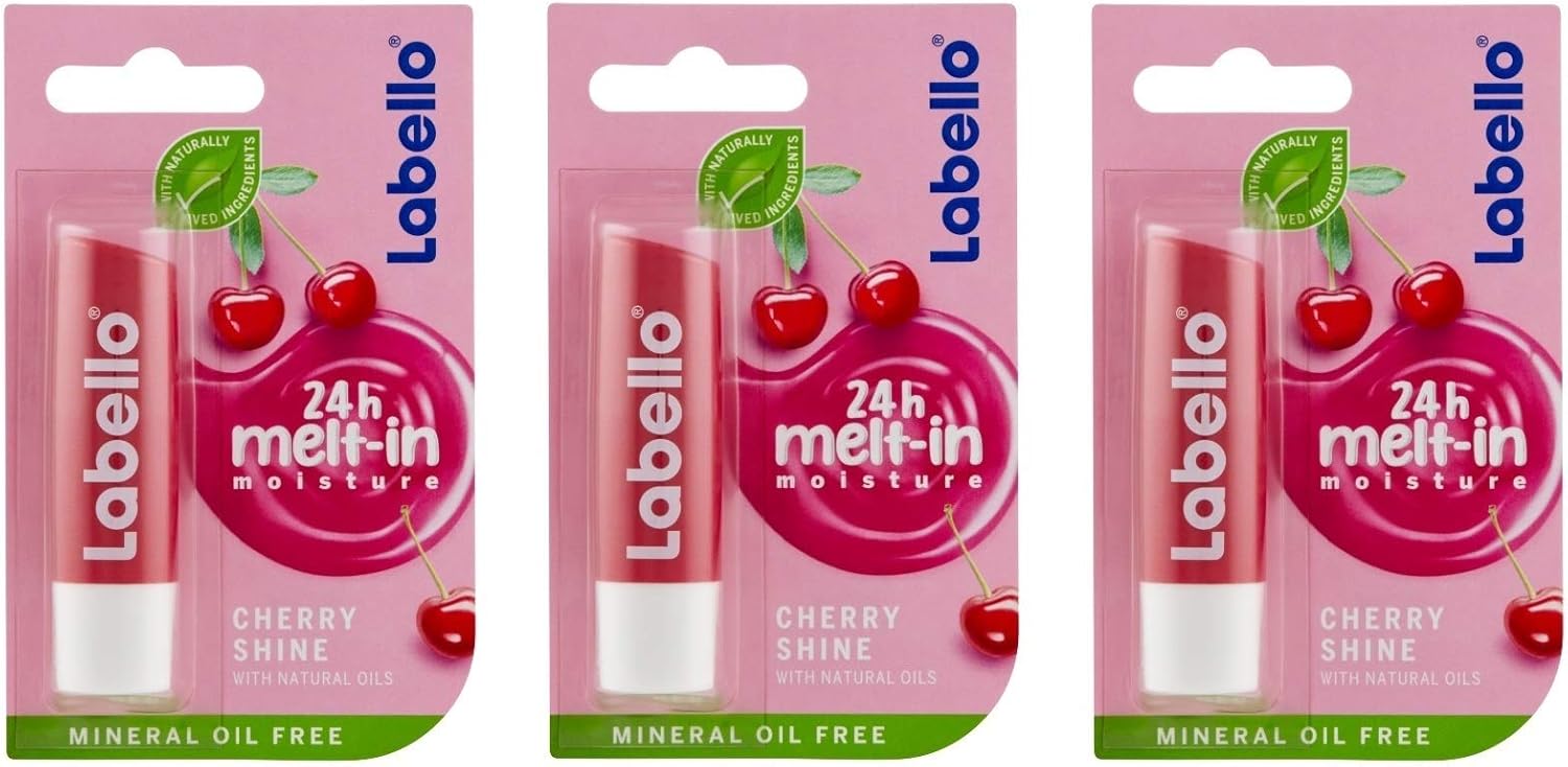 Labello Cherry Shine 4.8g/5.5ml - 3 Pack : Buy Online at Best Price in ...