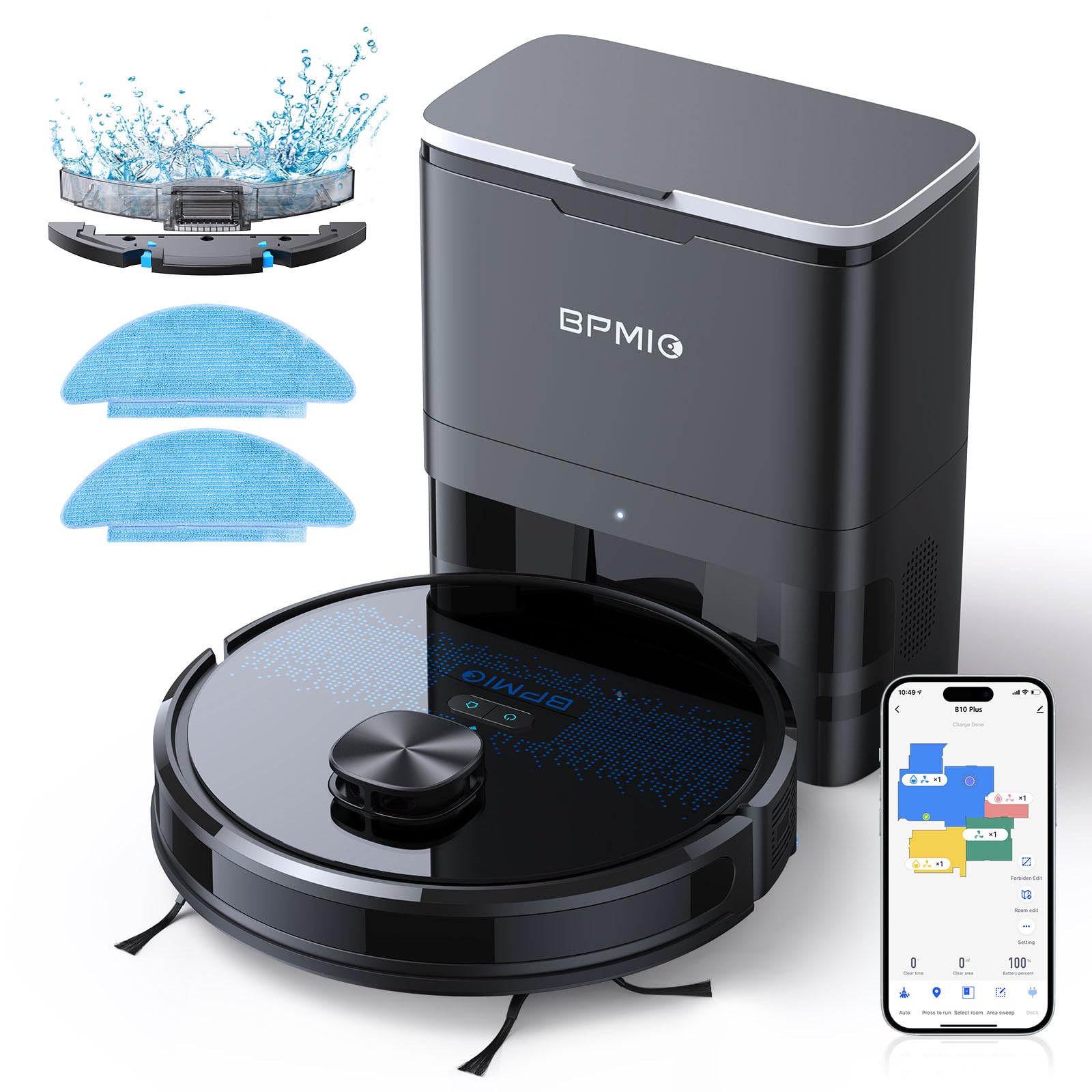 Robot Vacuum with 2.5L Self Empty Station, 60 Days Hands Free Cleaning ...