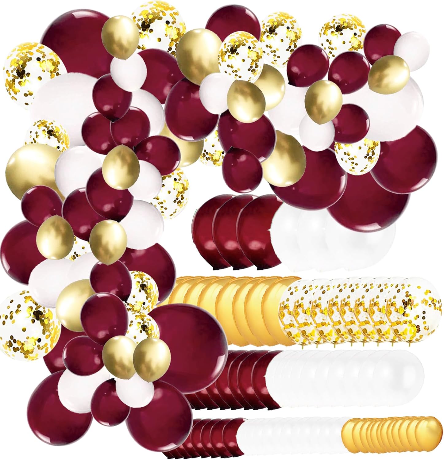 Amazon.com: Graduation Party Decorations Maroon Gold Class of 2023 ...