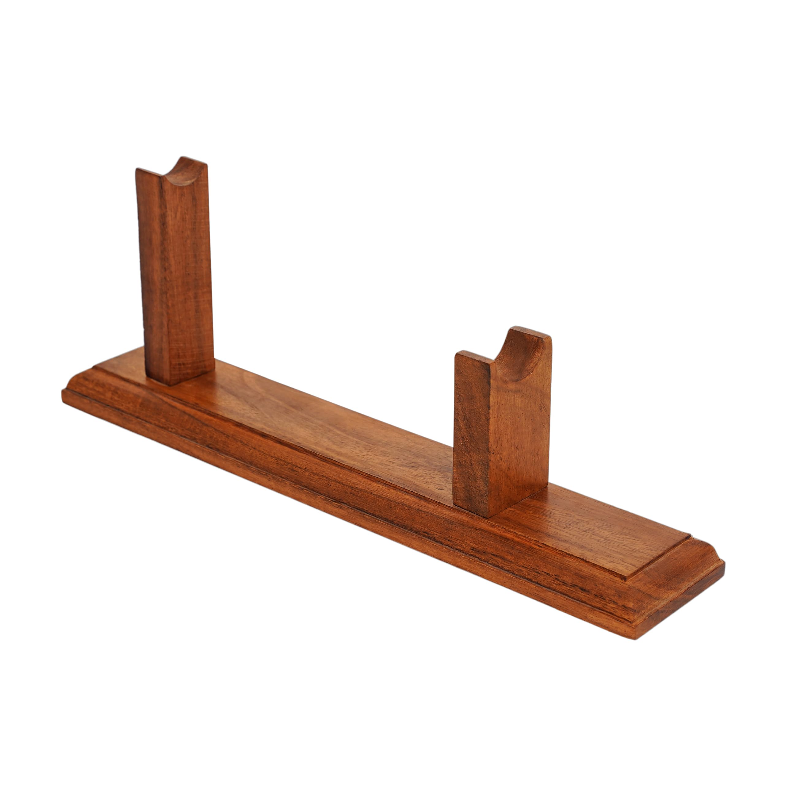 Amazon.com: Mythrojan Solid Hardwood Gun Pistol Display Stand Sturdy ...