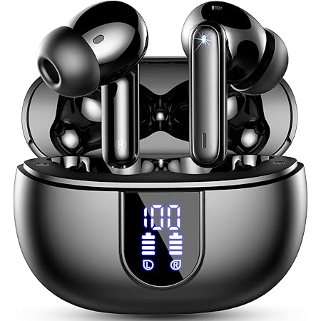 Wireless Earbuds, Bluetooth 5.3 Headphones with 4 ENC Noise Cancelling ...