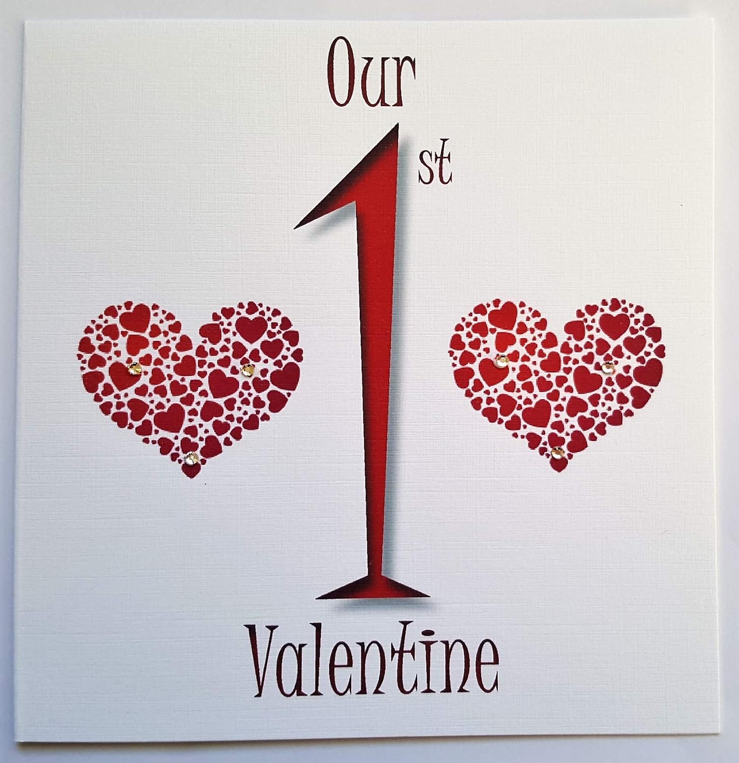 Our First Valentine's Day Card : Amazon.co.uk: Stationery & Office Supplies