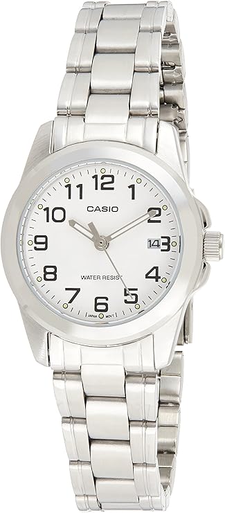 Amazon.com: Casio Women's LTP-1215A-7B2DF Quartz Analog Silver Tone ...