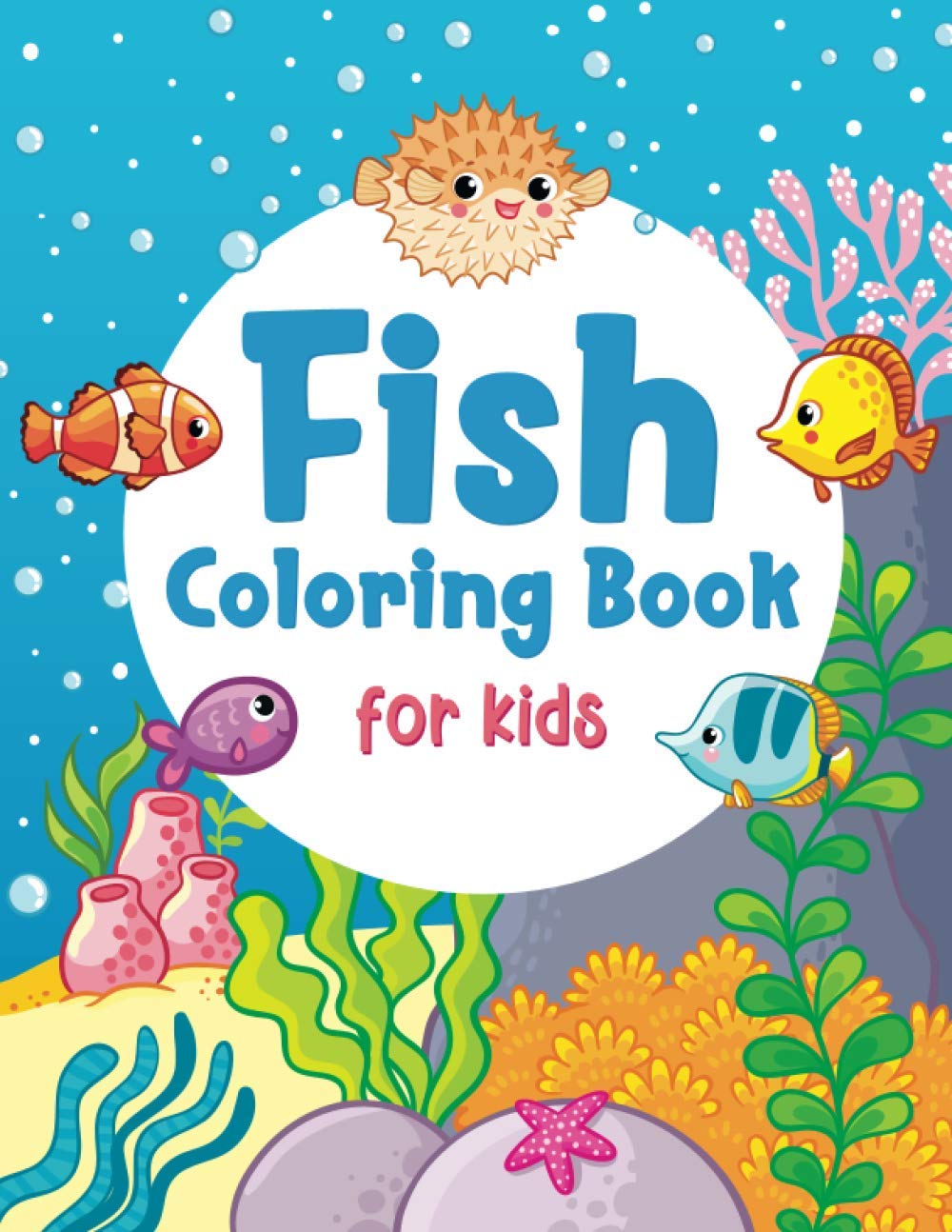 Fish Coloring Book For Kids: Fantastic Gift For Boys & Girls, Ages 4-8 ...