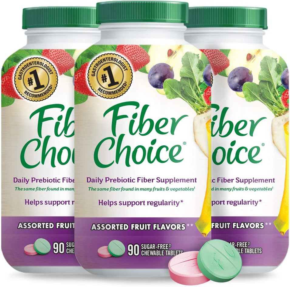 Amazon.com: Fiber Choice Daily Prebiotic Fiber Chewable Tablets ...