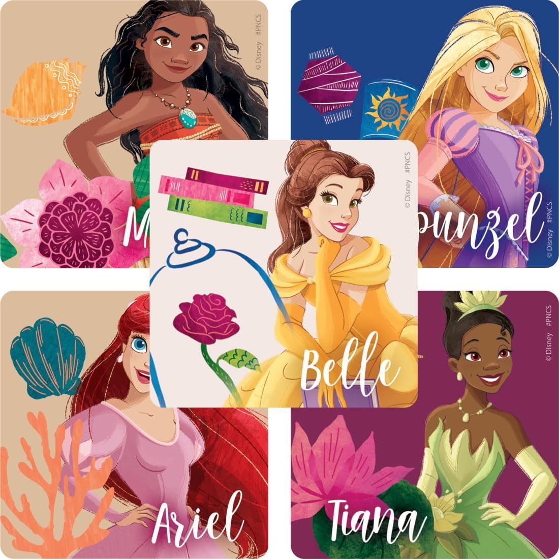 Amazon.com: SmileMakers Disney Princess Stickers - Party Favors - 100 ...