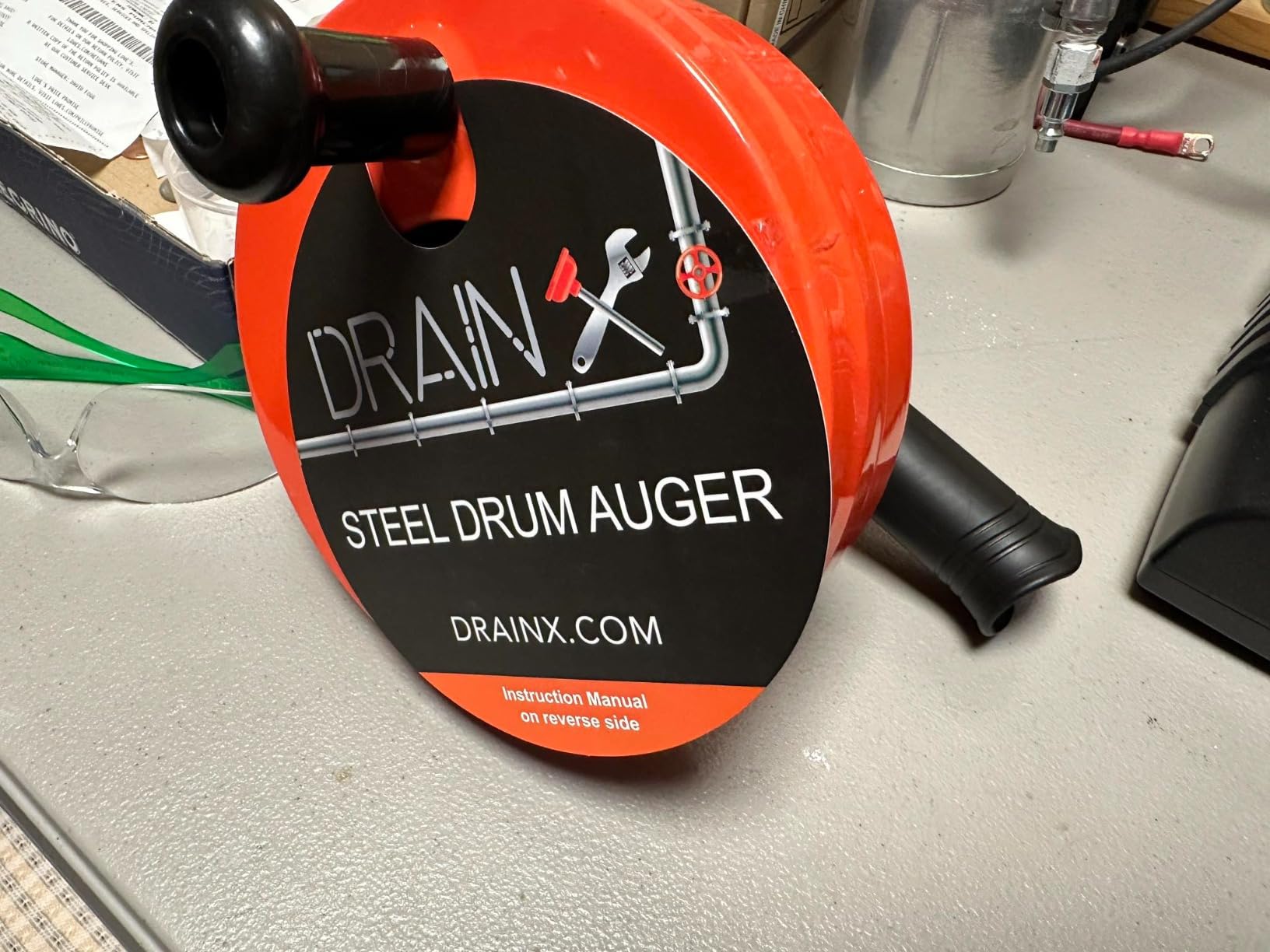 $8/mo - Finance DrainX Drain Auger Pro | Heavy Duty Steel Drum Plumbing ...