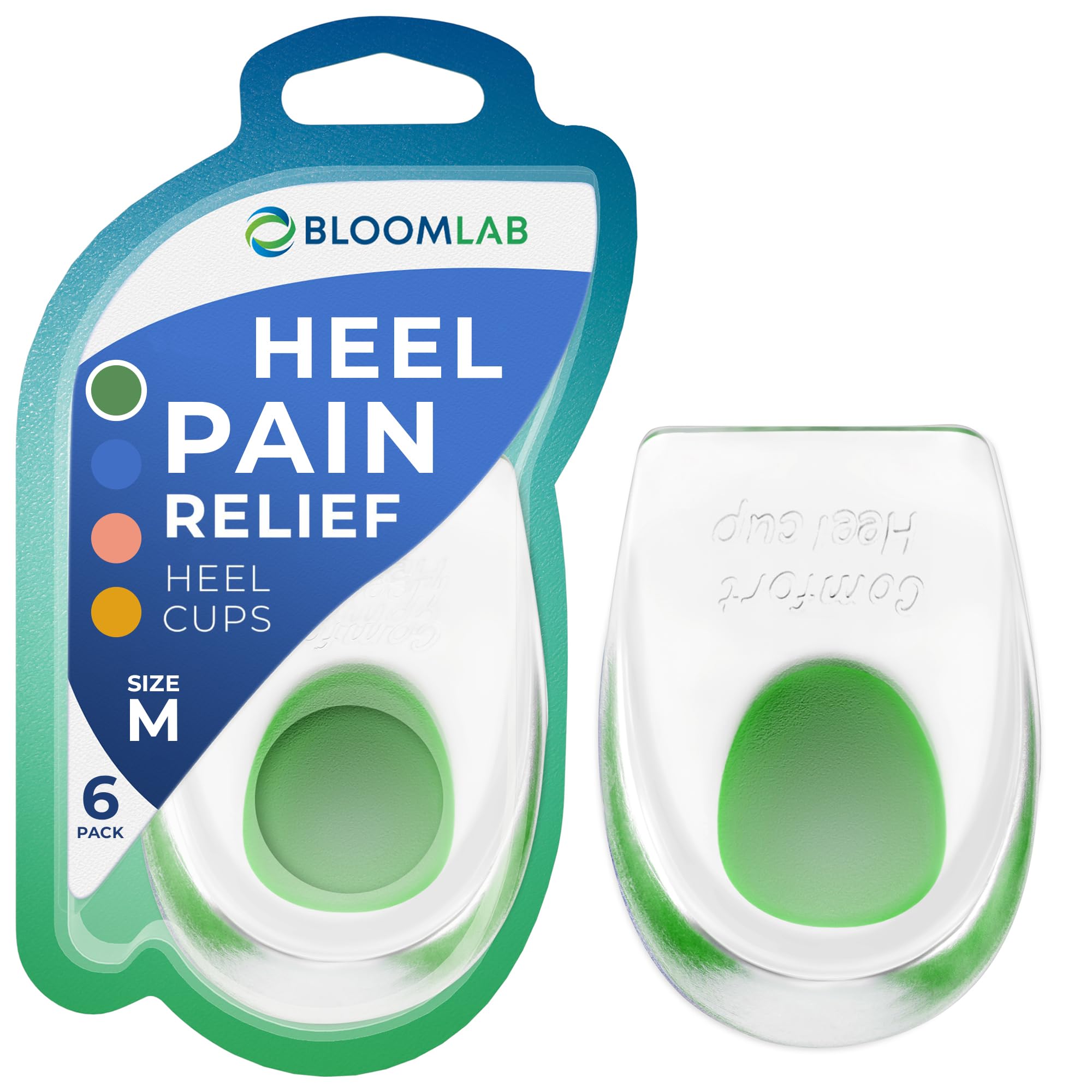 Amazon.com: Gel Heel Pads, 6 Pack, FSA HSA Eligible, for Achilles ...