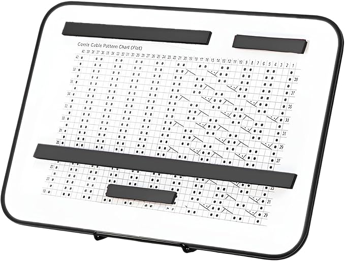 Amazon.com: Knitting Pattern Holder with 4 Replacement Black Magnets ...