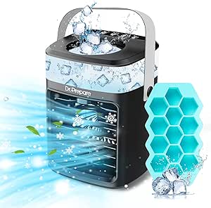 Amazon.com: Dr. Prepare Portable Air Conditioner, USB Evaporative Mini ...