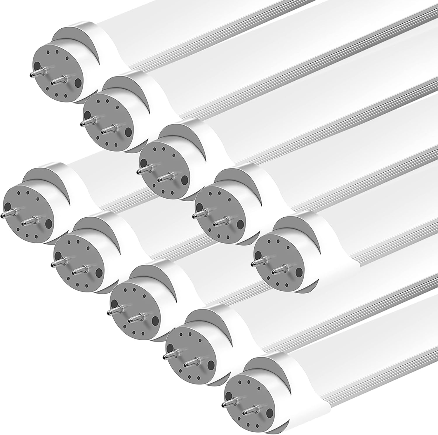 Amazon | LED蛍光灯 40W形 T8直管 18W消費電力 120cm G13口金 昼光色（6500K） 高輝度 2600LM グロー式工事不要 PL保険【メーカー保証二年】家庭、事務 ...