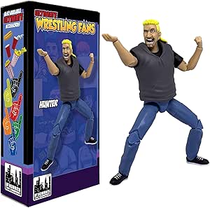 Amazon.com: Ultimate Wrestling Crowd Fan Figures: Hunter : Sports ...