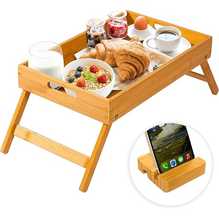 Amazon.com - Home-It Bed Table Tray with Folding Legs - Breakfast Tray ...