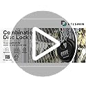 DELSWIN 4 Digit Combination Disc Padlock with Hardened Steel Shackle ...