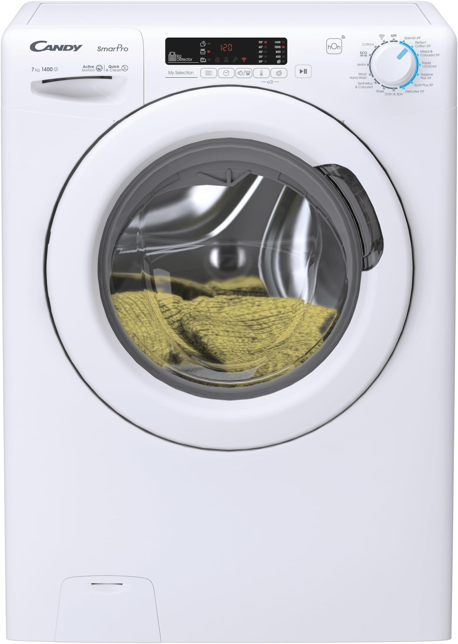 Candy CH473DW4/1-80 7KG Freestanding Washing Machine with 1400 rpm ...