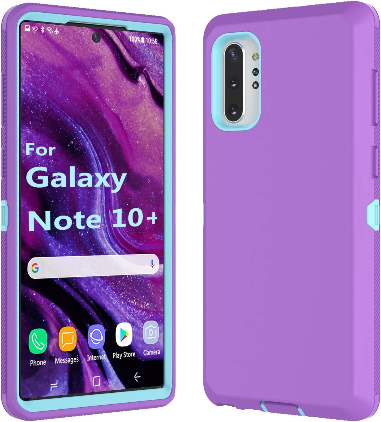 Amazon.com: Thybx Galaxy Note 10 Plus Case, [Drop Protection] Full Body ...