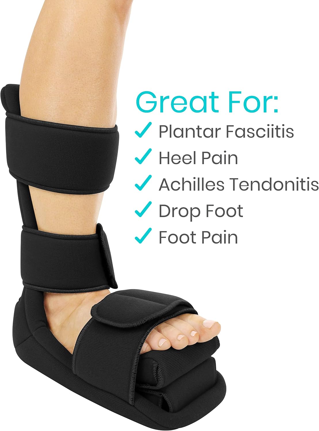 Vive Plantar Fasciitis Night Splint Plus Trigger Point Spike Ball ...