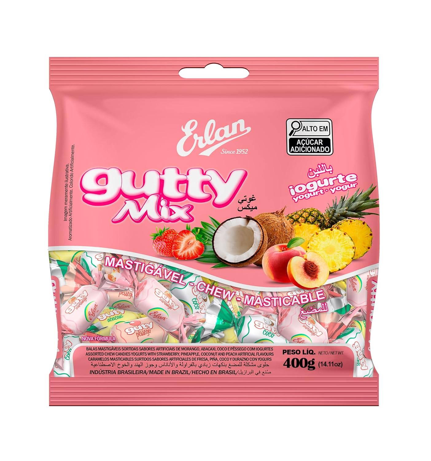 Amazon.com : ERLAN | Yogurt Gummy Candy | Yogurt fruit candy with ...