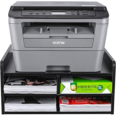 Amazon.com: PAG 2-Tier Printer Stand Monitor Computer Riser Office Wood ...