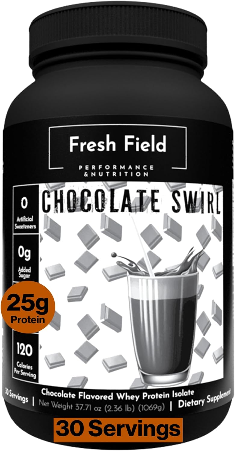 Amazon.com: Fresh Field Chocolate Protein Powder - All Natural Whey ...