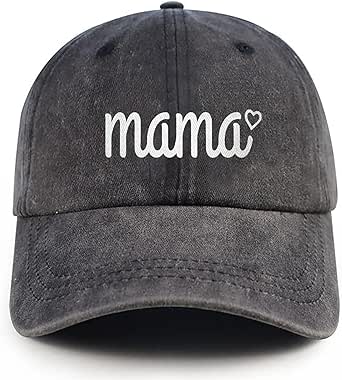 Mama Hat for Women Adjustable Cotton Baseball Cap Gifts for Mom Hats ...