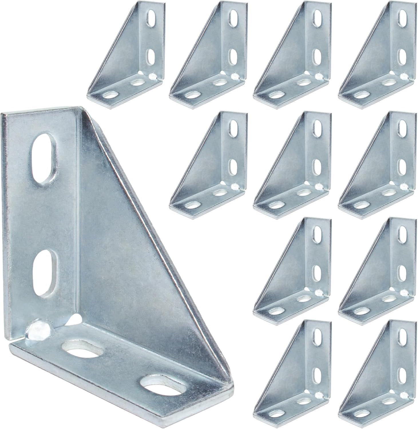 Amazon.com: Heemab 12Pcs 90 Degree Gusseted Fittings, 4 Hole Right ...
