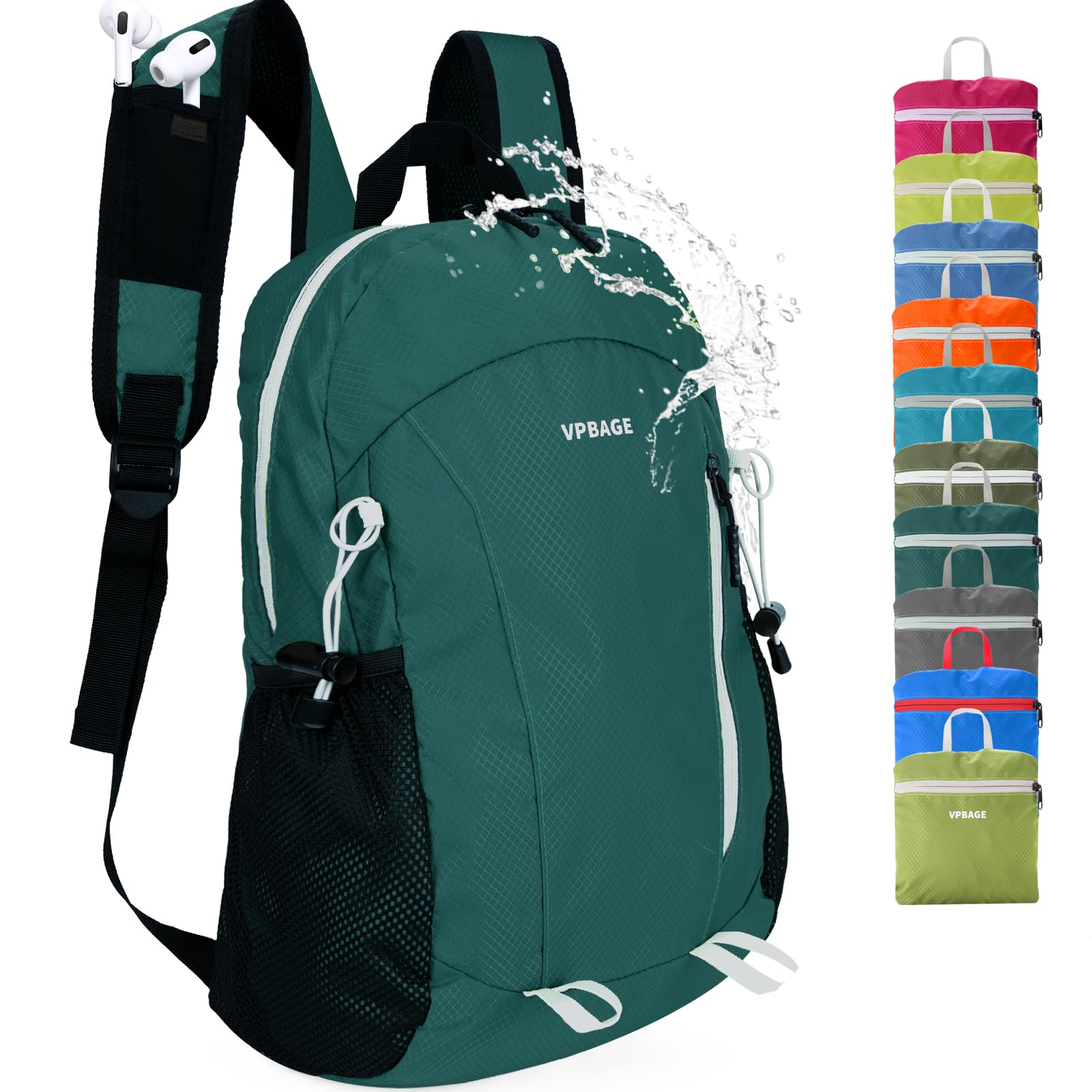 Amazon.com: VPBAGE 15L Water-resistant Hiking Daypack, Small Backpack ...