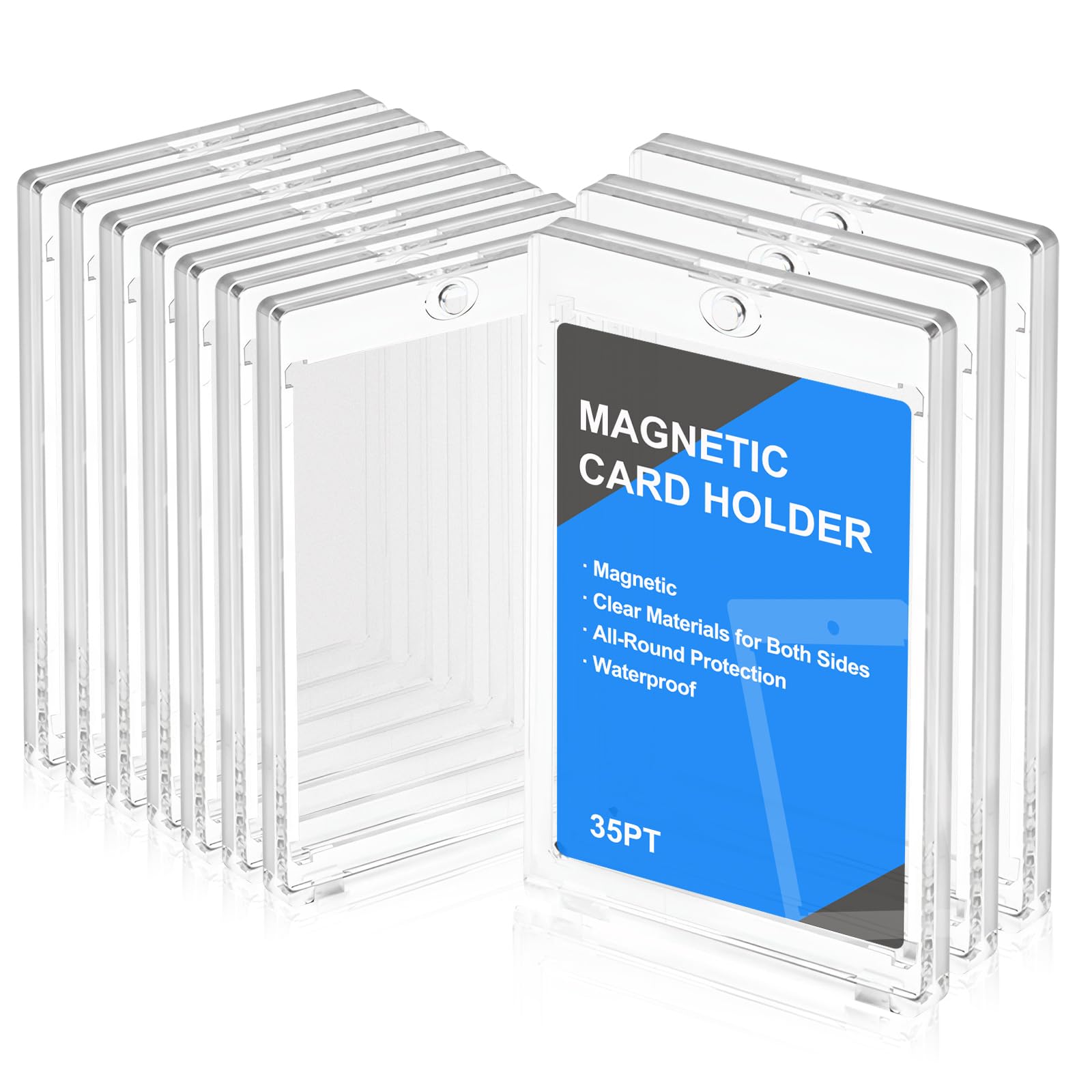 ZCOINS 15 Pack Magnetic Card Holders, 35pt One Touch Collectible ...
