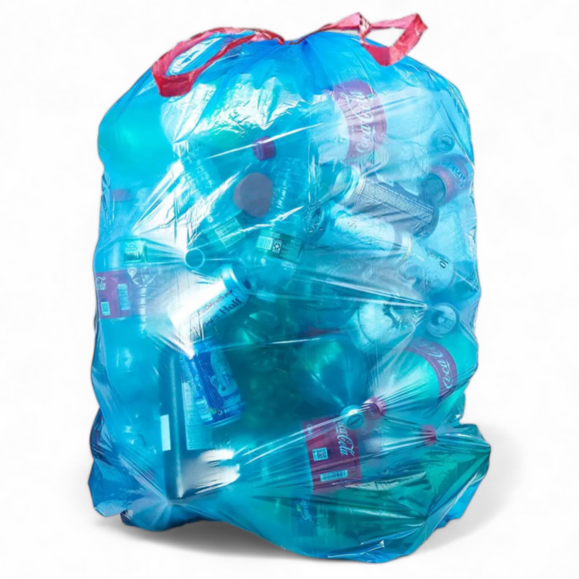 Amazon.com: LIMELINEN 30-Gallon Blue Recycling Trash Bags – 100ct Blue ...