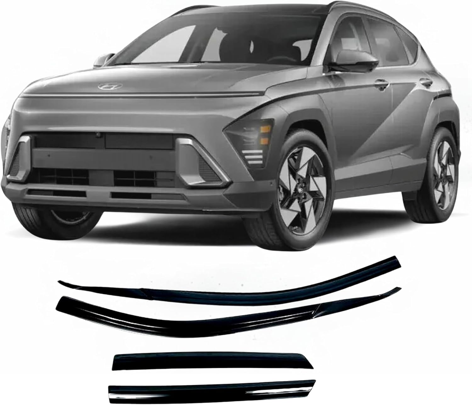 Amazon.com: JSP Rain Guards for Hyundai Kona 2024 (Not Kona Limited ...