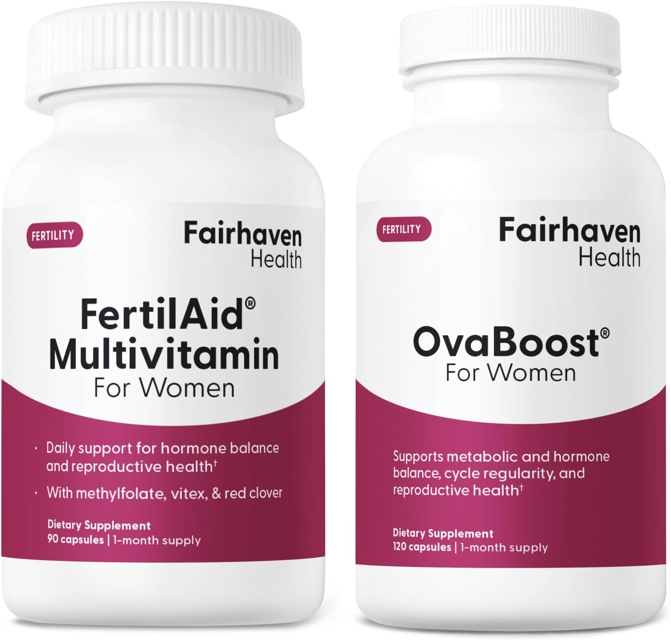 Amazon.com: FertilAid for Women & Ovaboost Combo, Female Fertility ...