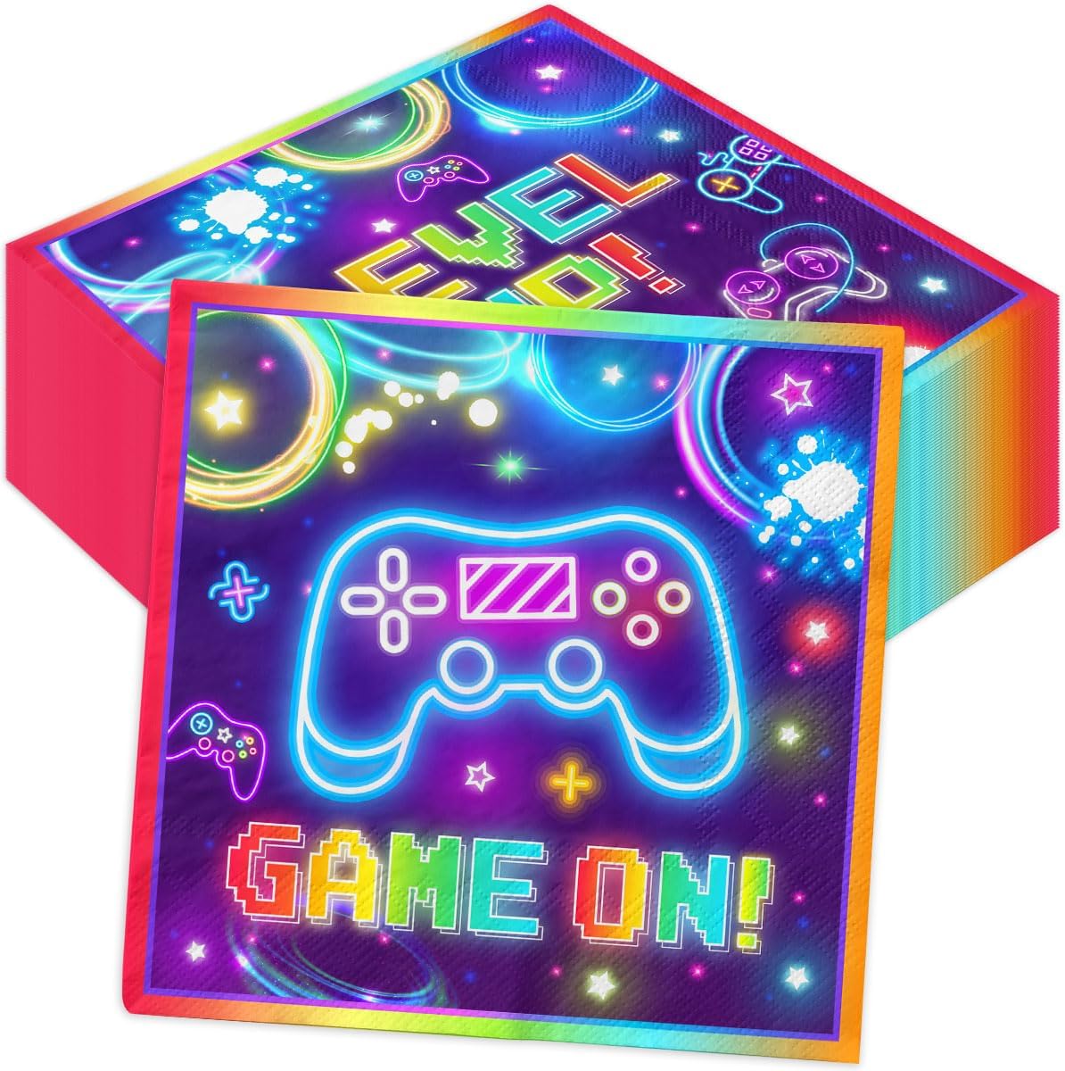 Amazon.com: Video Game Napkins Video Game Birthday Decoration,40pcs ...