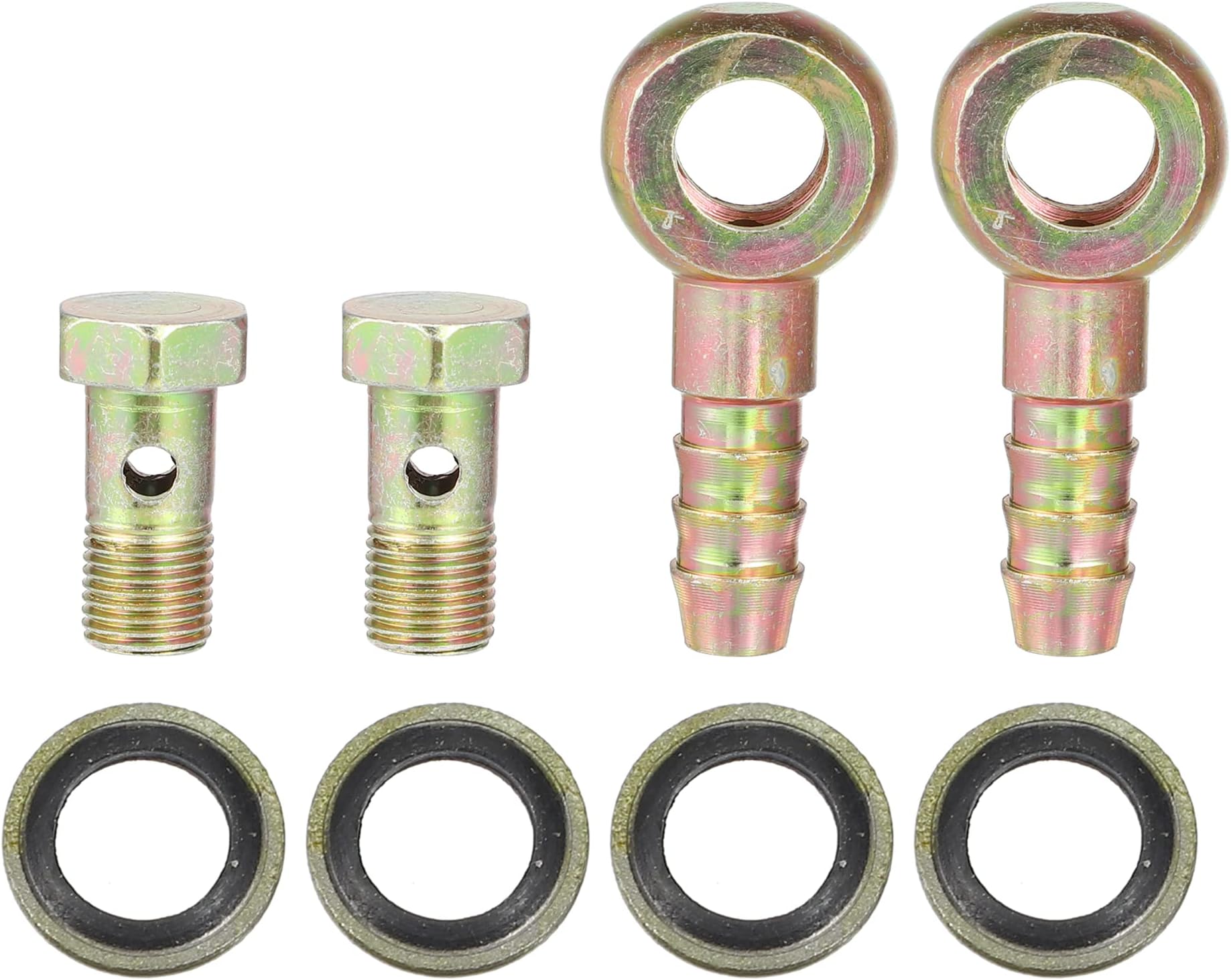 Amazon.com: A ABSOPRO Banjo Bolt M10x1 10mm Banjo Hose Barb Bolt ...