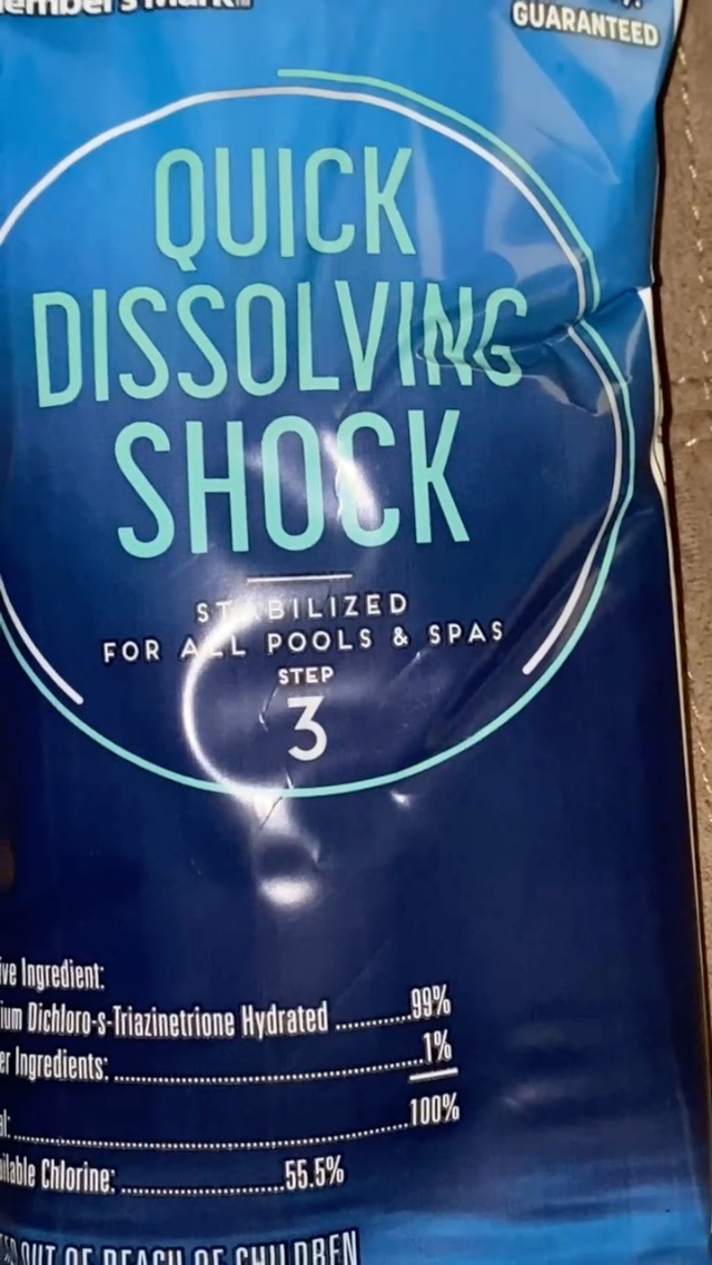 Watch Members Mark Quick Dissolving Shock on Amazon Live