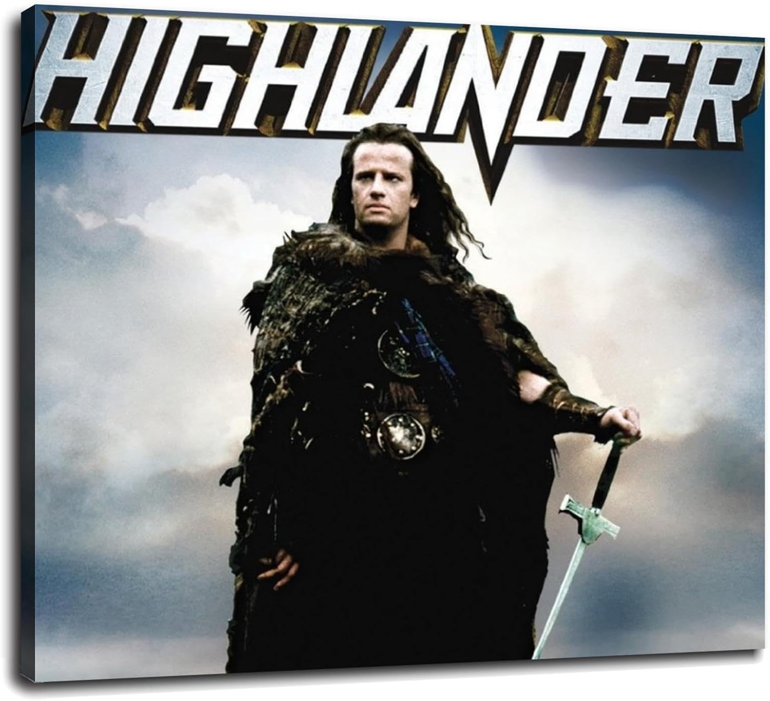 Amazon.com: Highlander Wall Art Movie Poster Canvas Prints Fantasy ...
