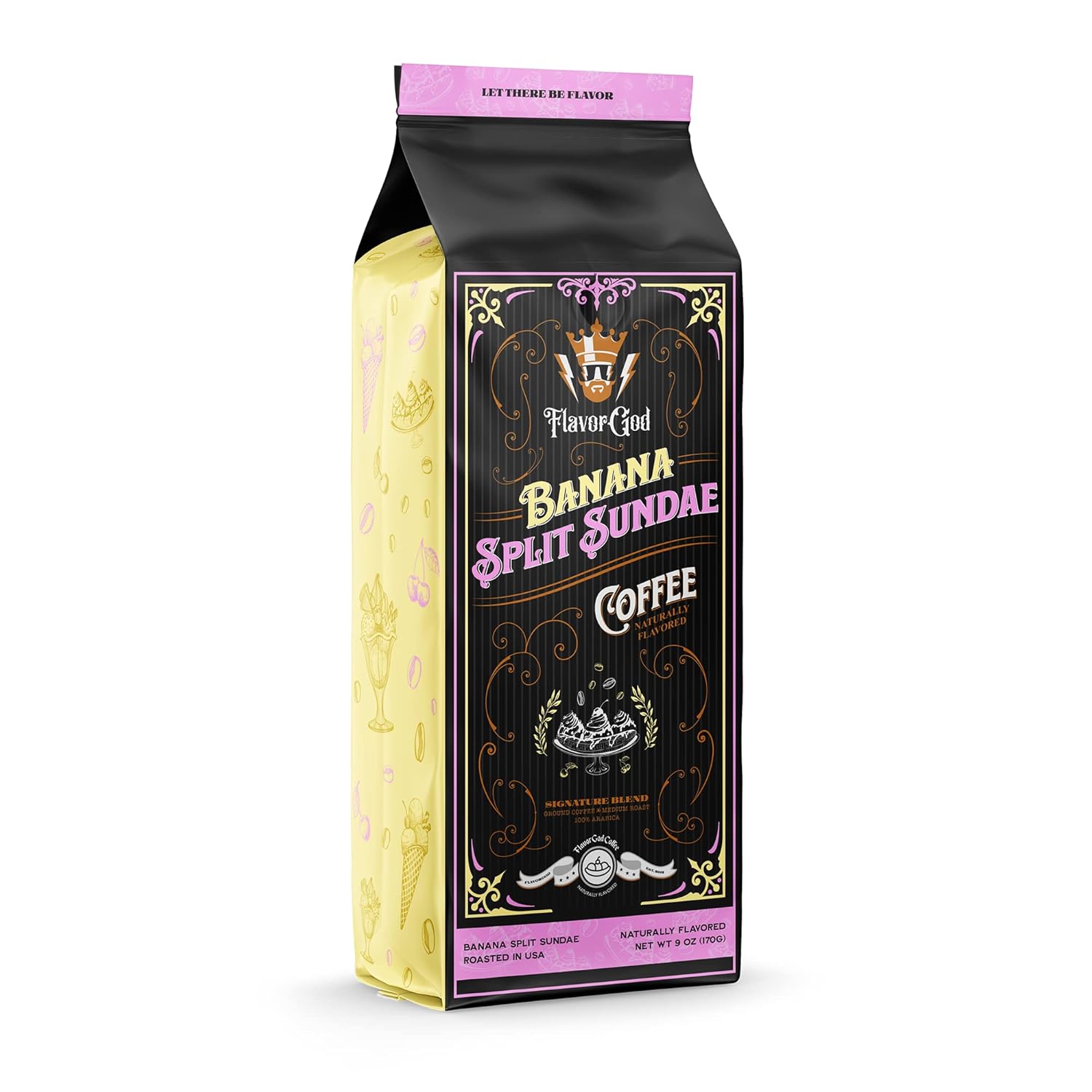 Amazon.com : Naturally Flavored Ground Coffee by Flavor God, Banana ...
