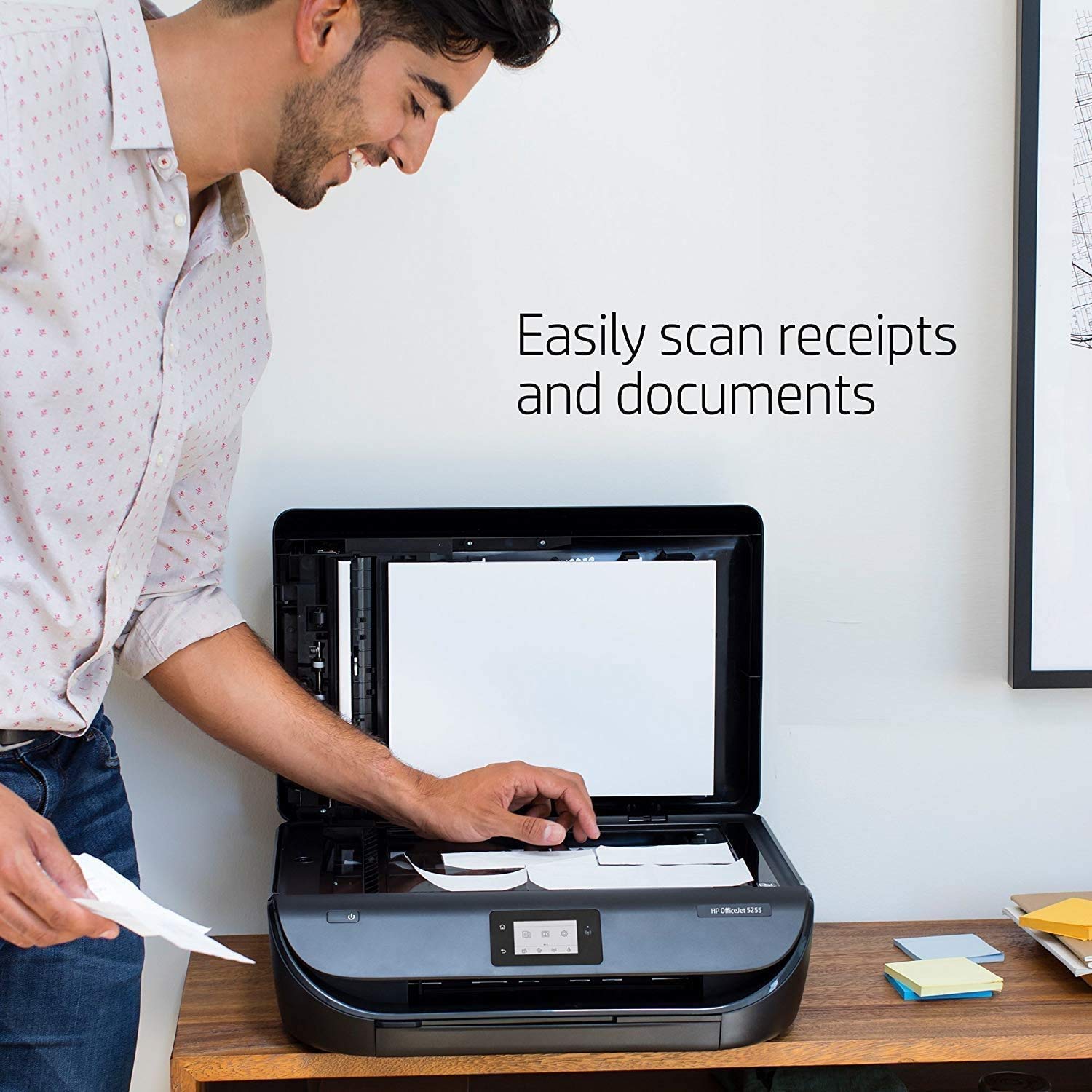 HP OfficeJet 5255 Wireless All-in-One Color Printer, HP Instant Ink ...