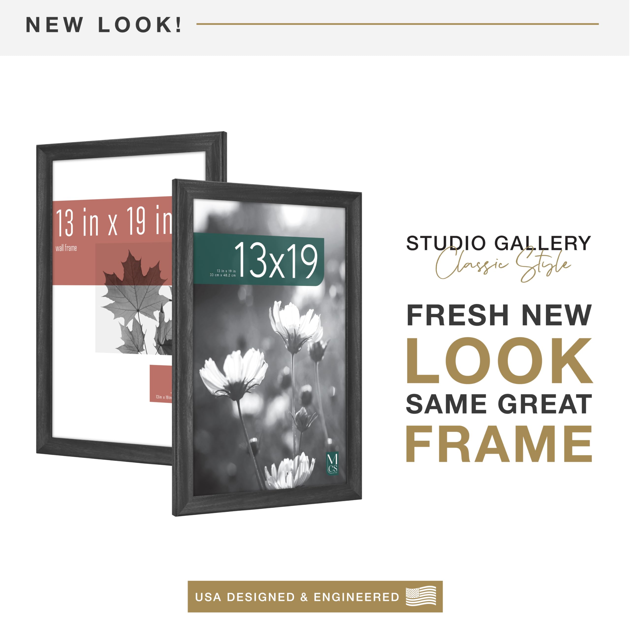 Snapklik.com : MCS Studio Gallery Classic 13x19 Picture Frame Black ...