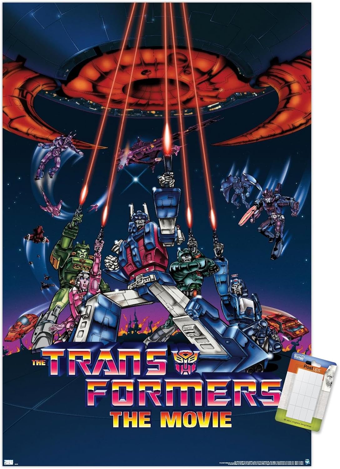 Amazon.com: Hasbro The Transformers - The Movie One Sheet (1986) Wall ...