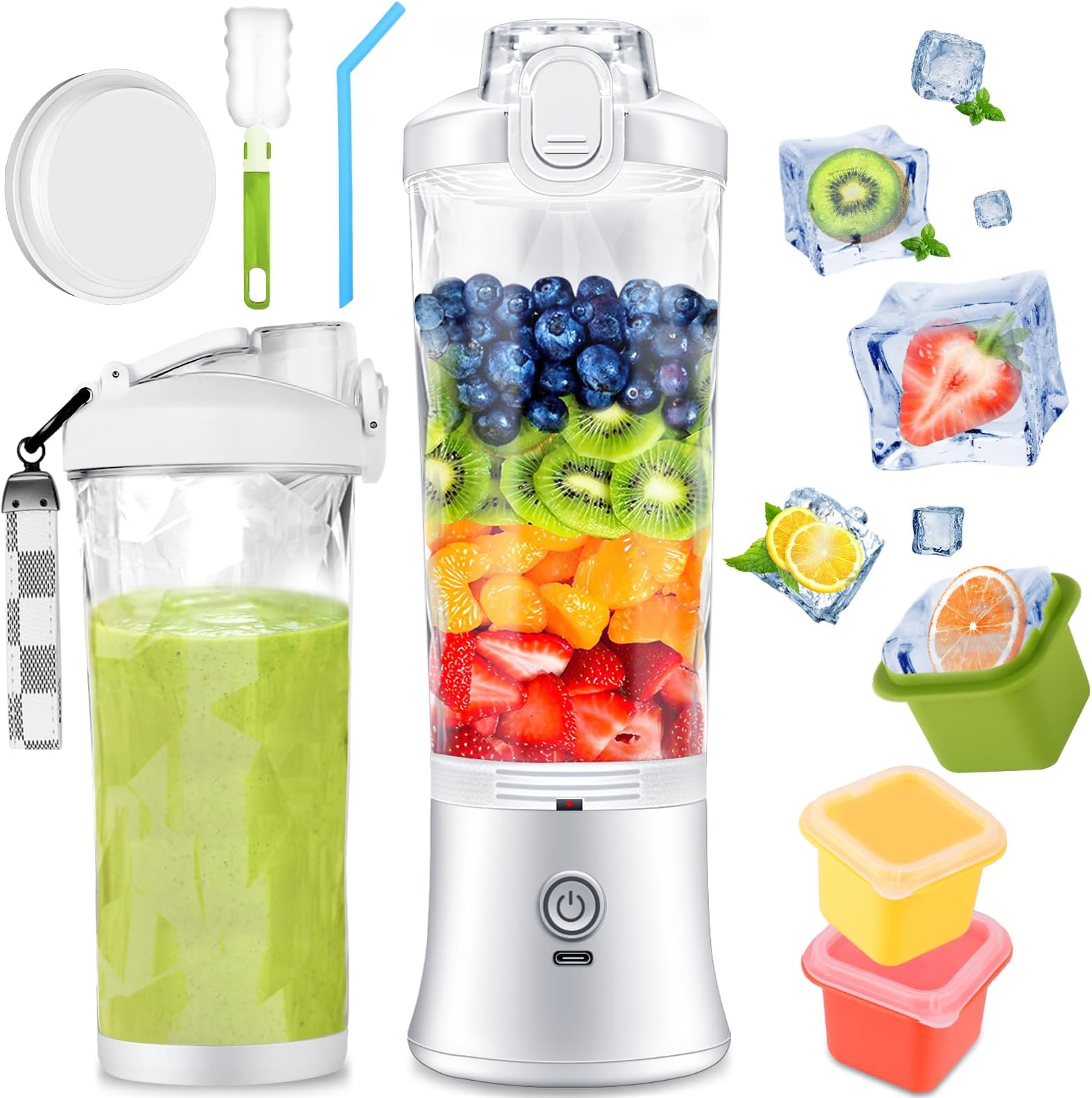 Amazon.com: Mulli Portable Blender,Personal Blender for Shakes and ...