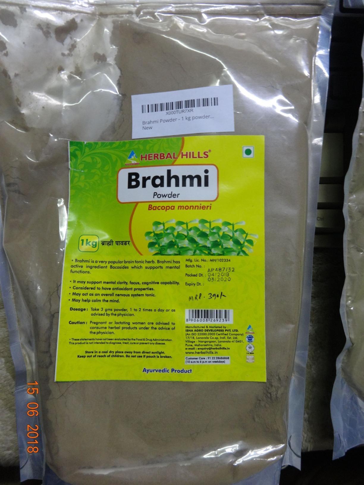 Herbal Hills Brahmi Powder (Brahmi Powder_PO5_1 Kg each) : Amazon.in ...