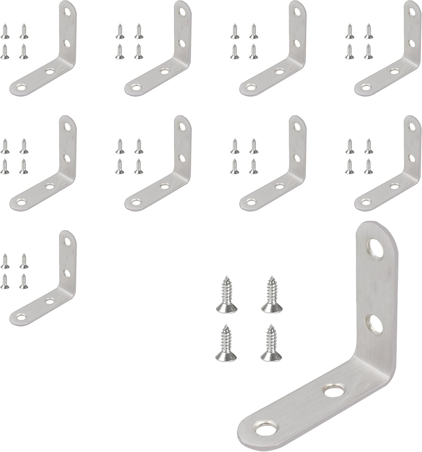 Amazon.com: Eagles 10PCS L Bracket Corner Brace, (50mmx50mmx3mm ...