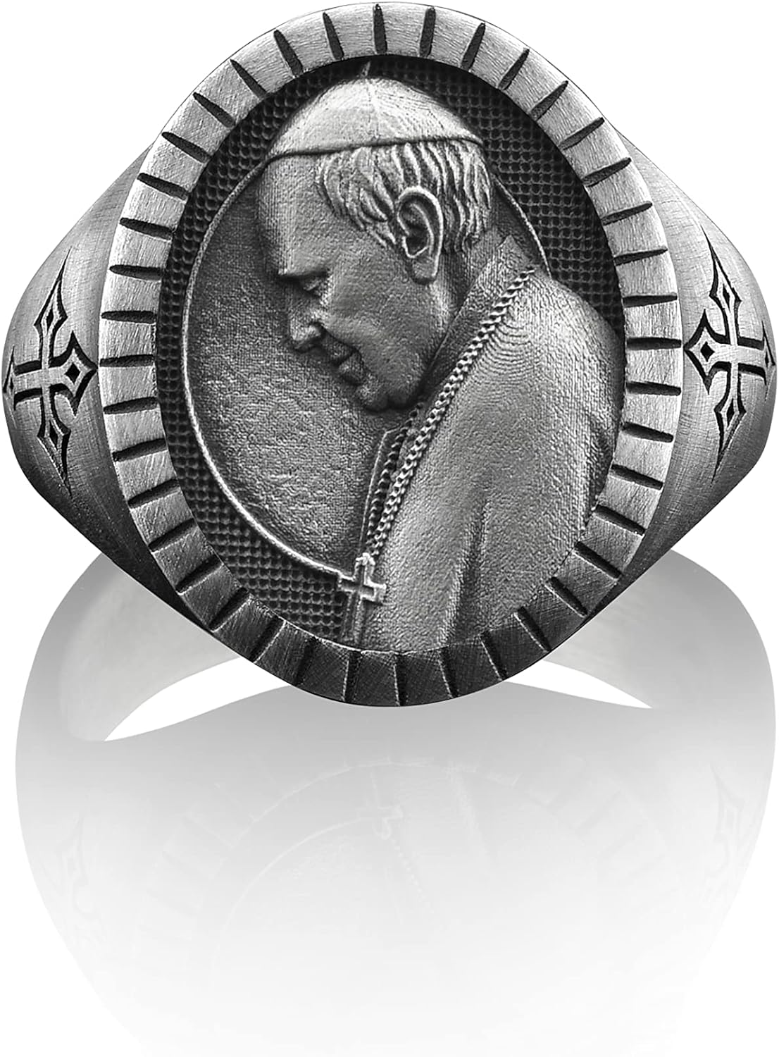 Pope Francis Ring, Silver Pope Rings, Religious Men Ring, Christian ...