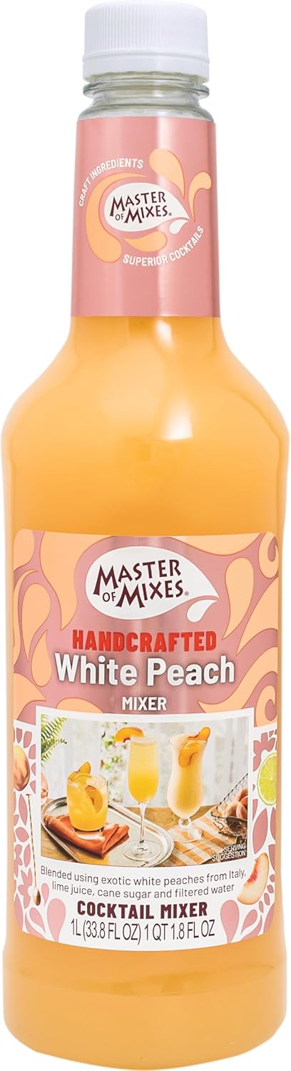 Master of Mixes White Peach Daiquiri/Margarita Mixer, 1 Liter : Amazon ...