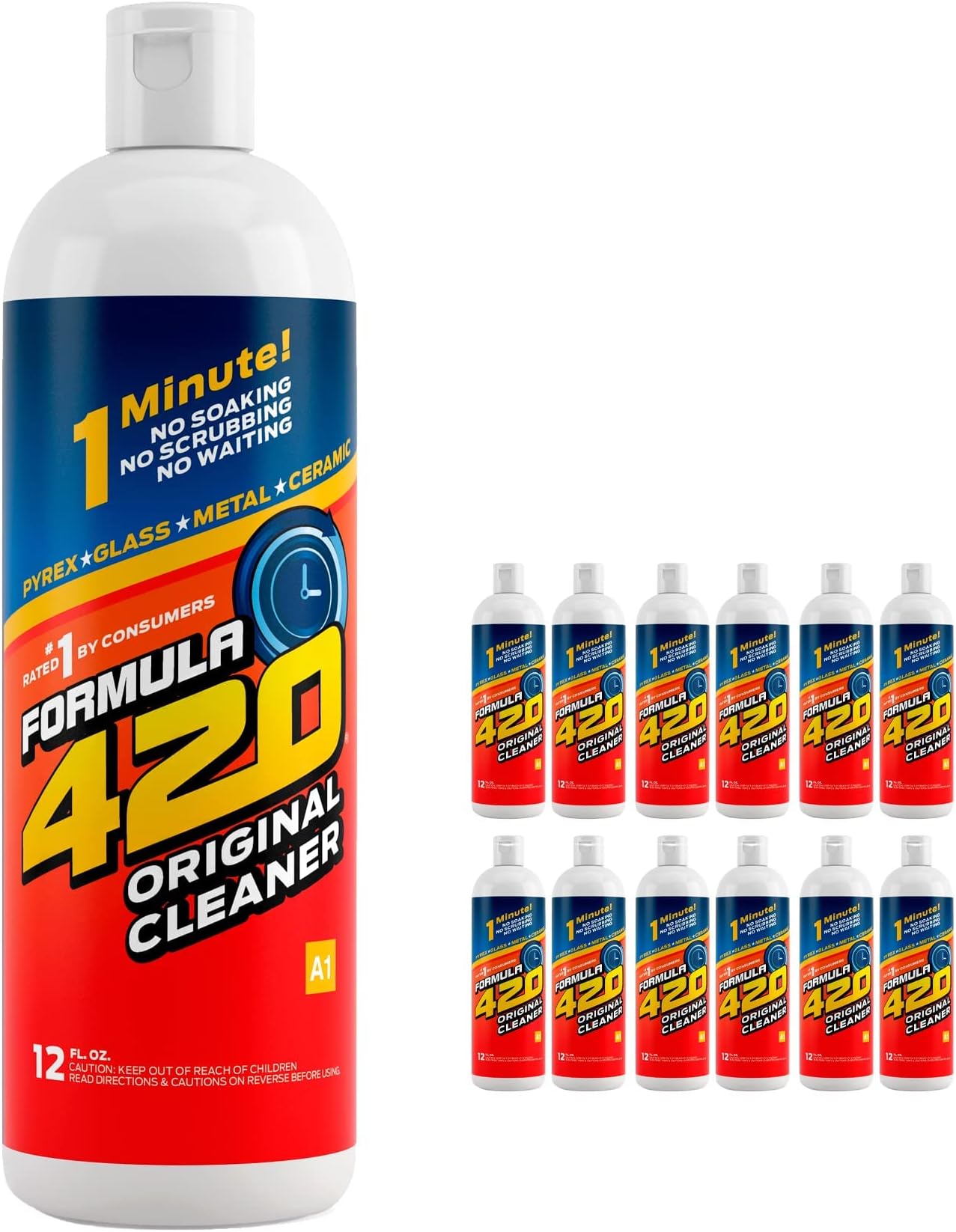 Amazon.com: Formula 420 Glass Metal Ceramic Pipe Cleaner 12 Oz. 3 Pack ...