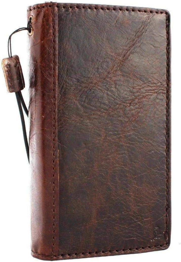 Amazon.com: Genuine Leather Case for iPhone Xs MAX Book Wallet Handmade ...
