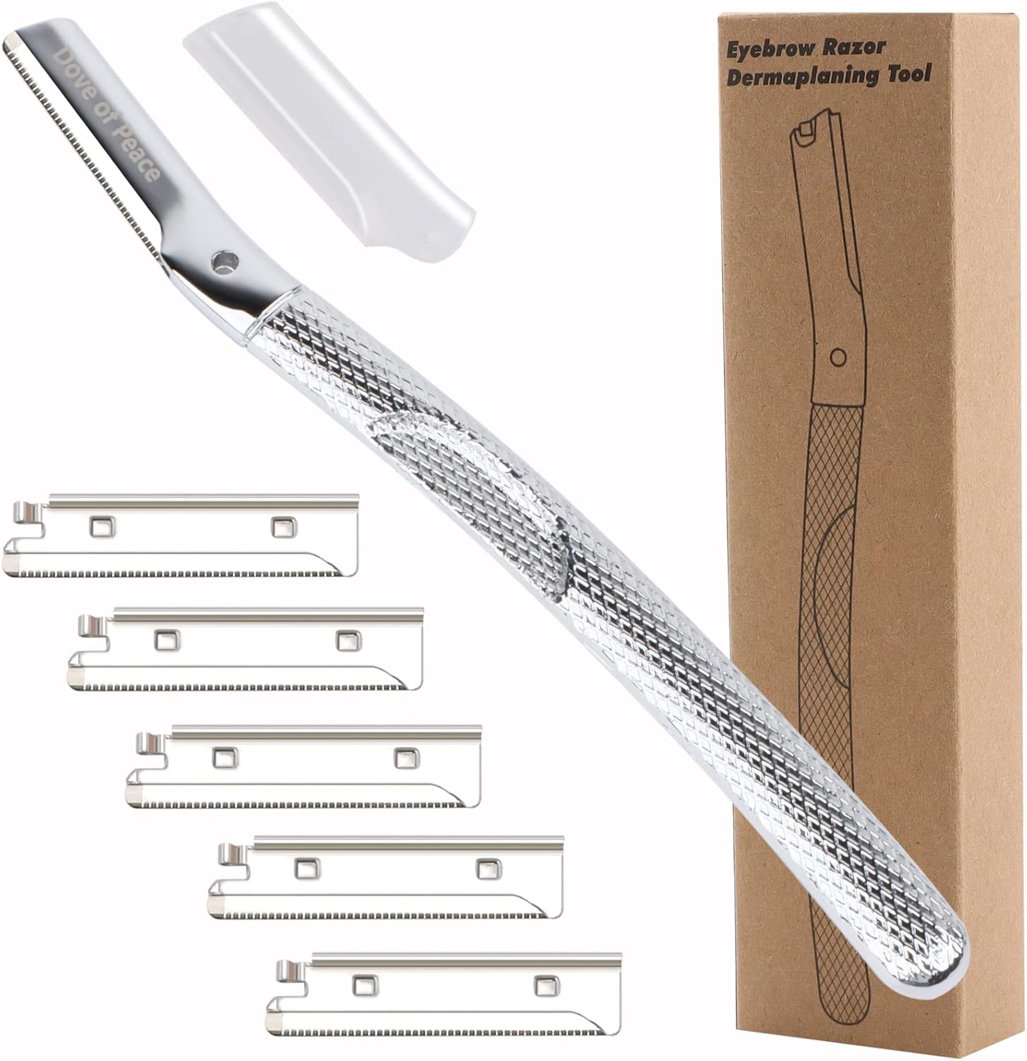 Dermaplaning Tool Beauty,Metal eyebrow knife, face hair cleaning tool ...