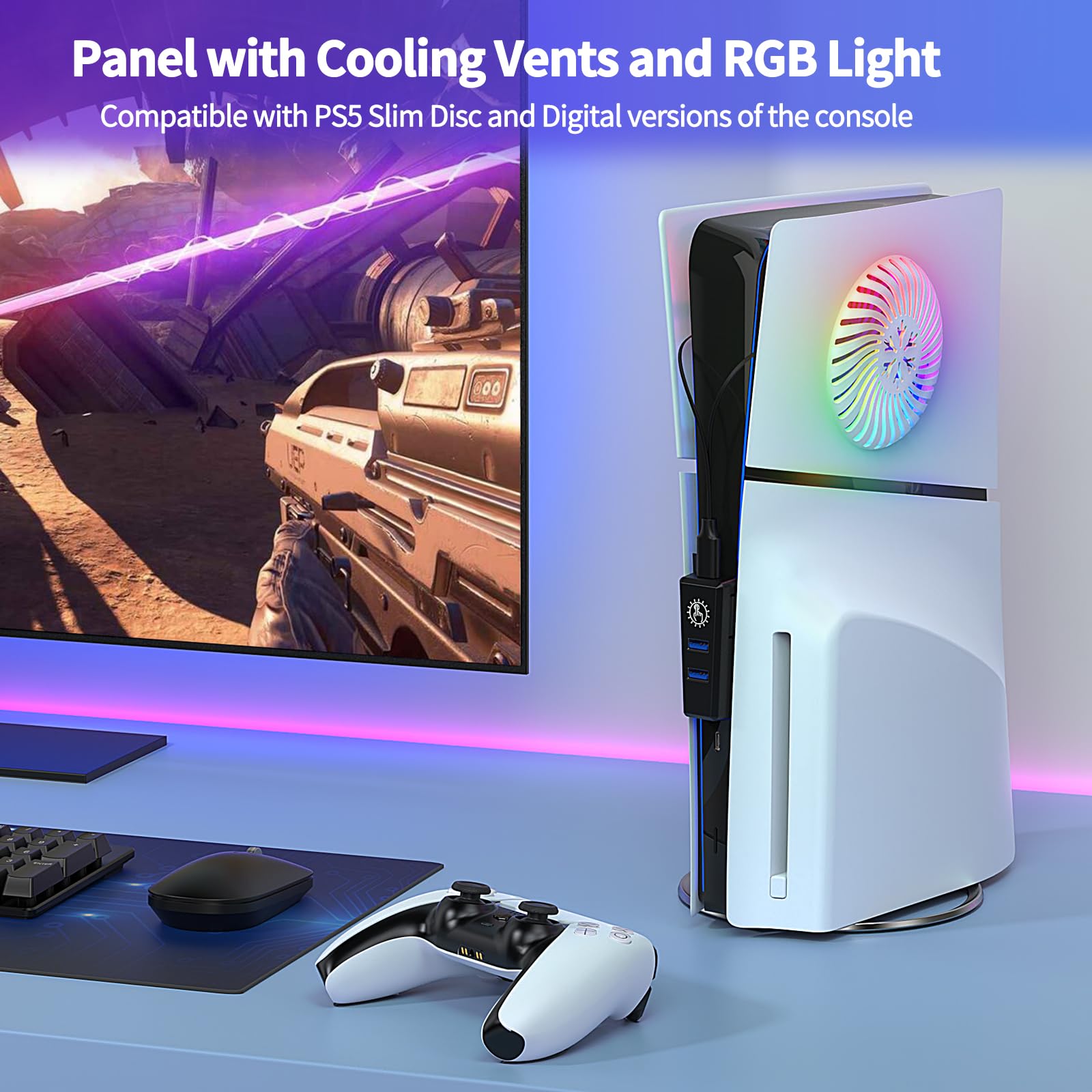 Snapklik.com : Cover Plates For PS5 Slim Console